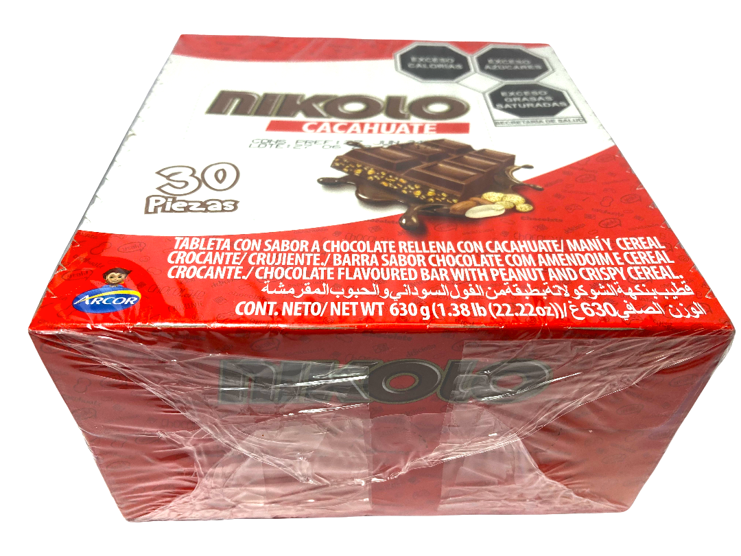 ARCOR NIKOLO FLOW CACAHUATE 16/30/21GR – Servicio Comercial Garis